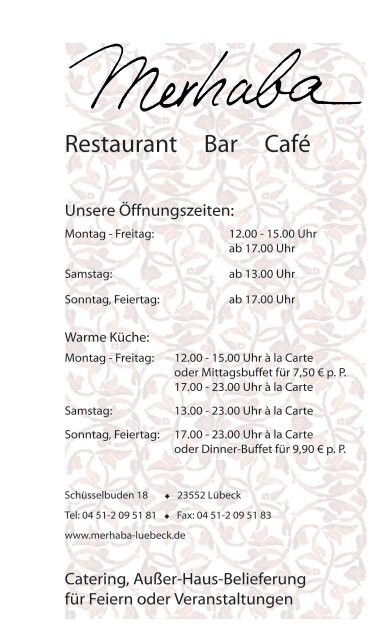 Restaurant Bar Café - Restaurant Merhaba