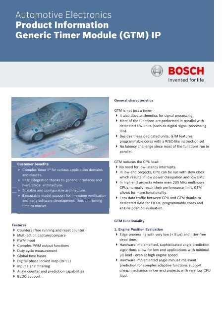 GTM IP Module - Robert Bosch GmbH
