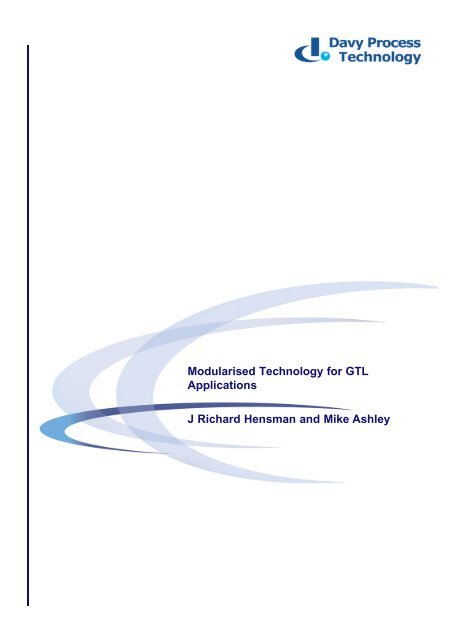 Modular Technology for GTL - Davy Process Technology