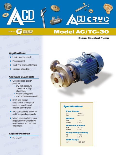 Model AC/TC 30 data sheet