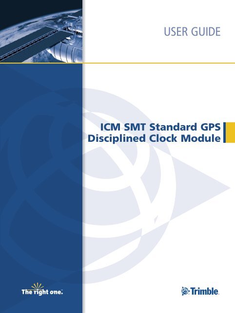 ICM SMT Standard GPS Disciplined Clock Module User Guide
