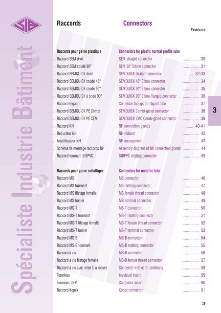 Raccord Kopex Connectors for plastic normal profile tube…