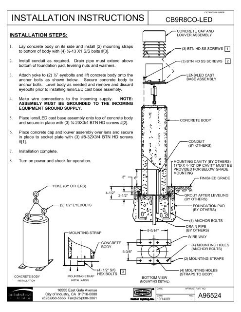 INSTALLATION INSTRUCTIONS