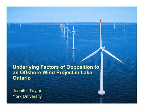 an Offshore Wind Project in Lake Ontario