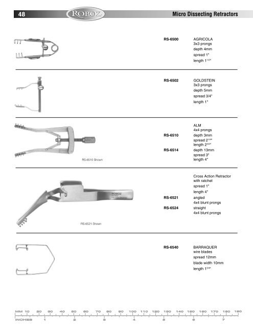 48 Micro Dissecting Retractors