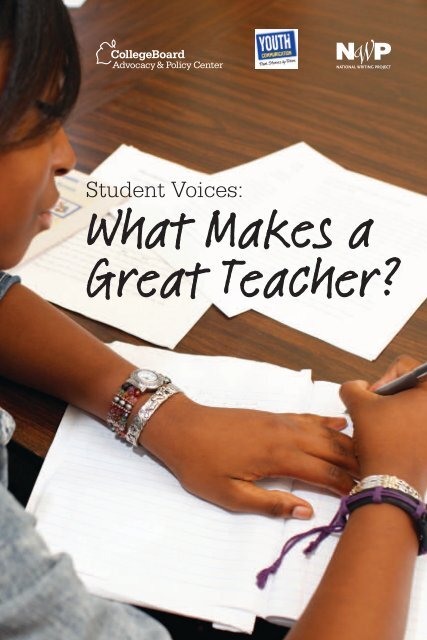What Makes a Great Teacher?
