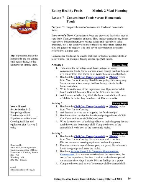 Food Identification - Basic Skills for Living