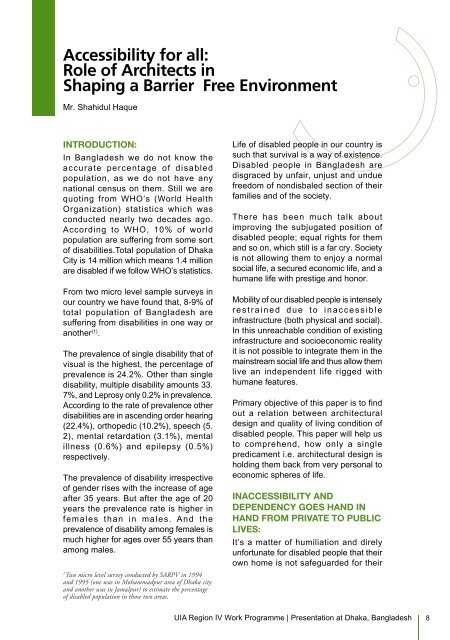 Accessibility for all Role of Architects in Shaping a Barrier Free ...