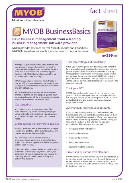 MYOB BusinessBasics