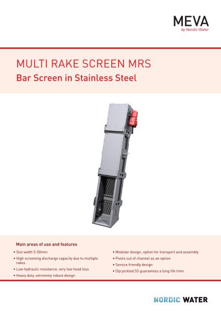 MULTI RAKE SCREEN MRS