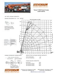 Terex BT3063 Load Chart - Truck Utilities