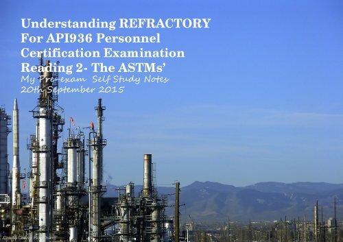 Understanding Refractory API 936 Reading II