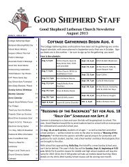 GOOD SHEPHERD STAFF