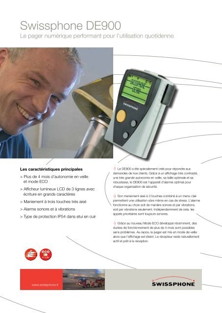 Fiche technique - Swissphone