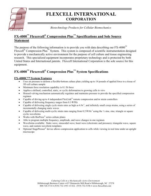 FLEXCELL INTERNATIONAL