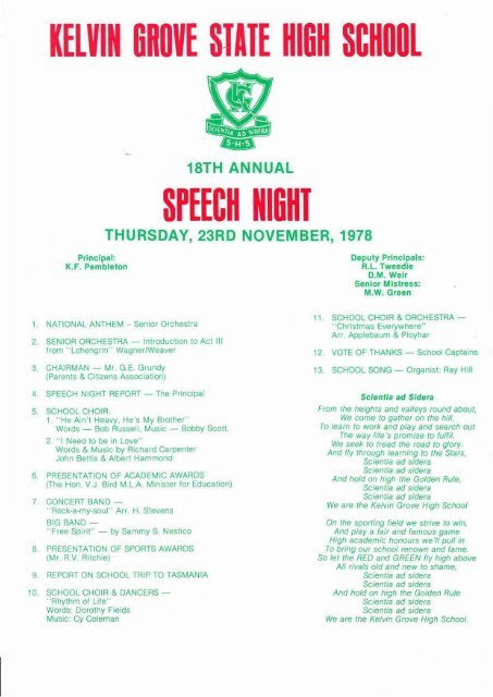 High School Senior Night Speech