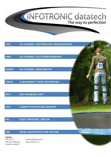 CDG -16 CHANNEL FOOTPRESURE MEASUREMENT EMG -16 ...