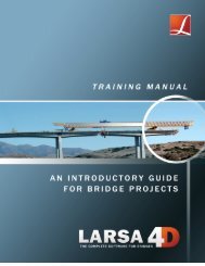 LARSA 4D User's Manual - LARSA, Inc.