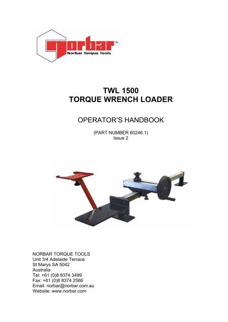 TWL 1500 TORQUE WRENCH LOADER