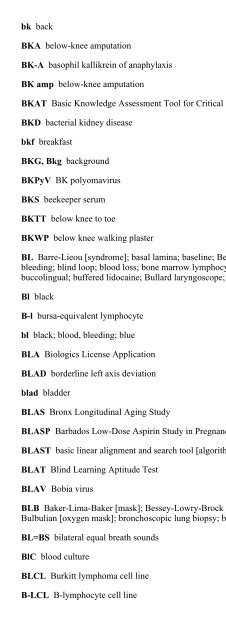 k back BKA below-knee amp