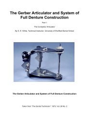 Dr. Albert Gerber, a European Pioneer in the Craniomandibular Field