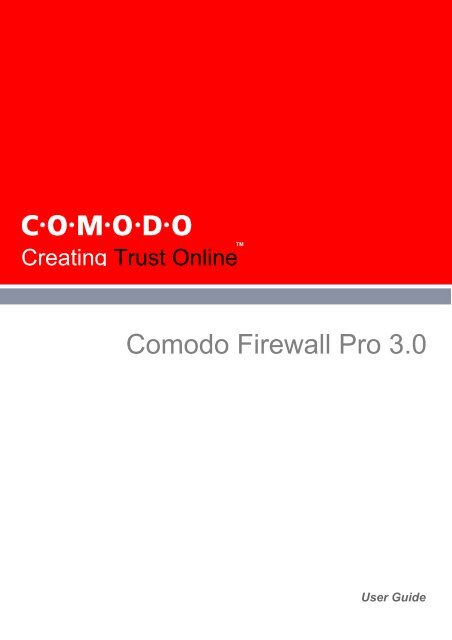 Comodo Firewall Pro User Guide ver.3.0