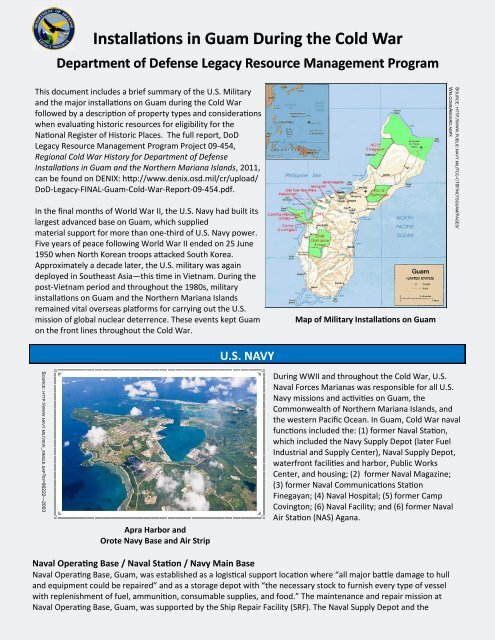 Guam Military Bases Map
