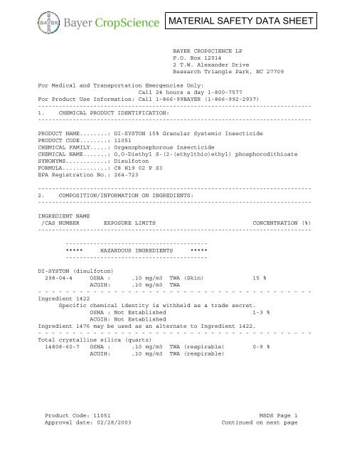 MATERIAL SAFETY DATA SHEET - KellySolutions.com