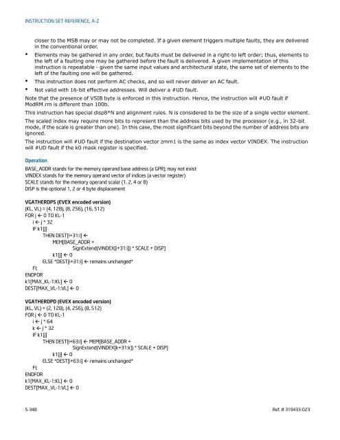 INSTRUCTION SET REFERENCE