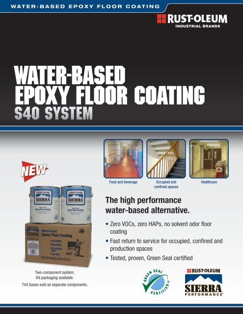 WATER-BASED EPOXY FLOOR COATING