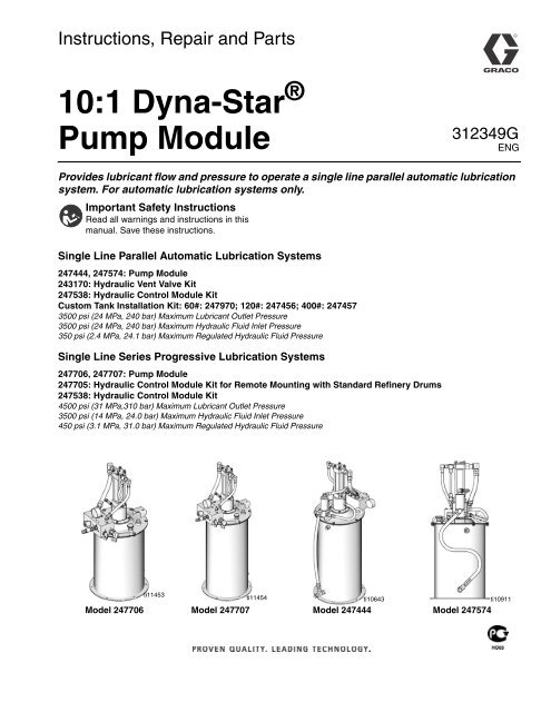 10:1 Dyna-Star Pump Module