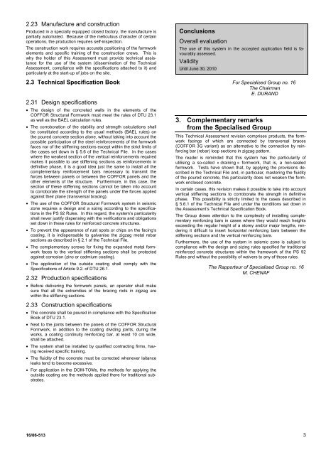 Specialised Group no.