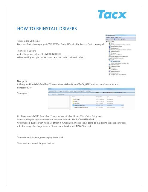 HOW TO REINSTALL DRIVERS