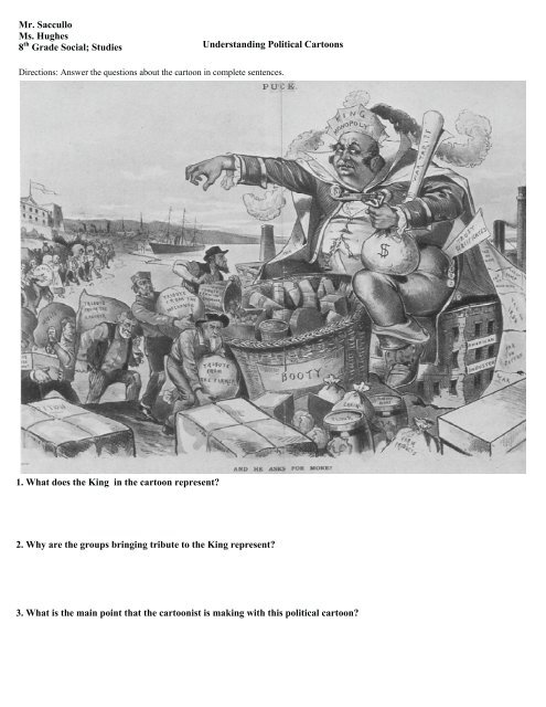 Understanding Political Cartoons