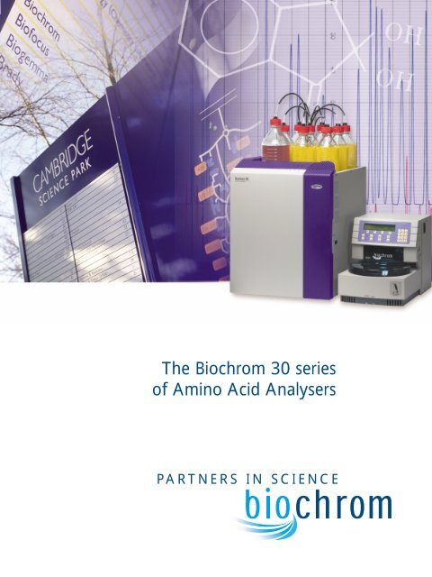 The Biochrom 30 series of Amino Acid Analysers