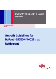 Pressure-Enthalpy Diagram for ISCEONÂ® MO59 - SI - DuPont