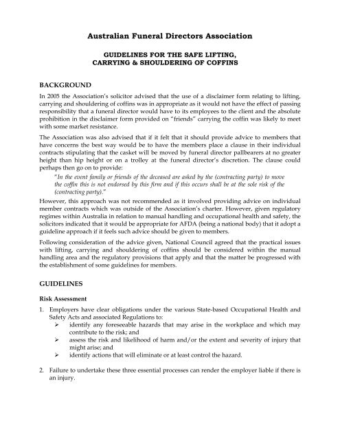 Australian Funeral Directors Association