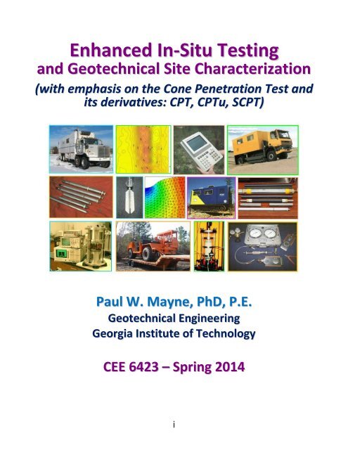 Enhanced In-Situ Testing