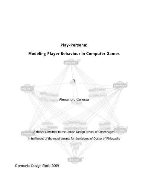 Play-Persona: Modeling Player Behaviour in Computer Games