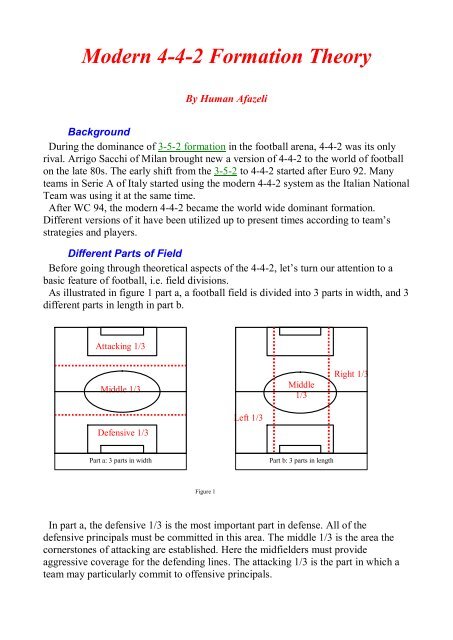 Modern 4­4­2 Formation Theory