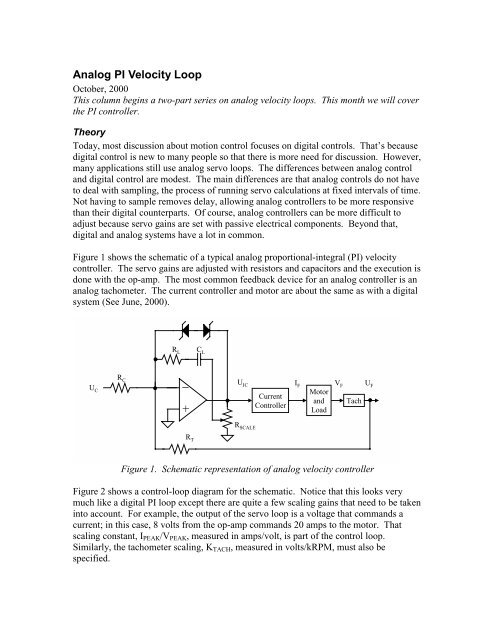 Feed-forward in position-velocity loops