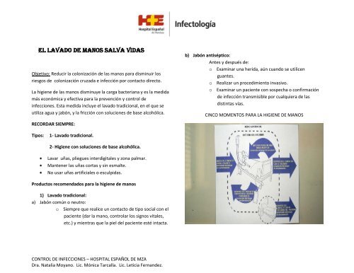 EL LAVADO DE MANOS SALVA VIDAS