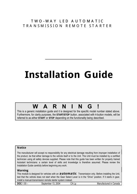 Installation Guide