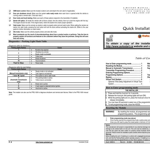 Quick Installation Guide