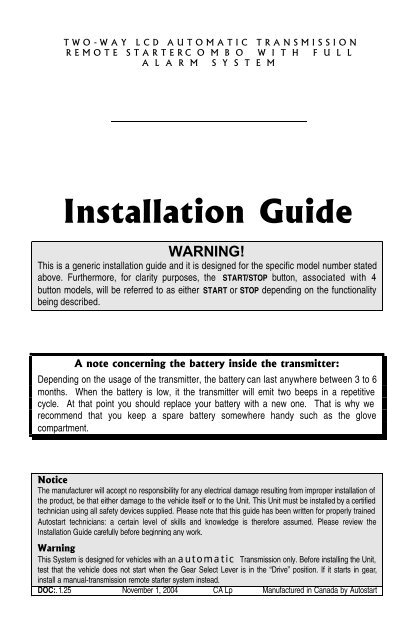 Installation Guide