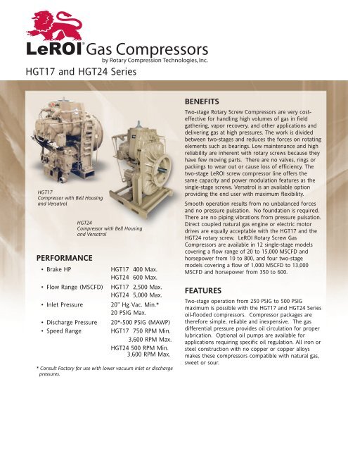 LeROI Gas Compressors