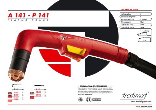 Download PDF - PLASMA TORCH Trafimet A141