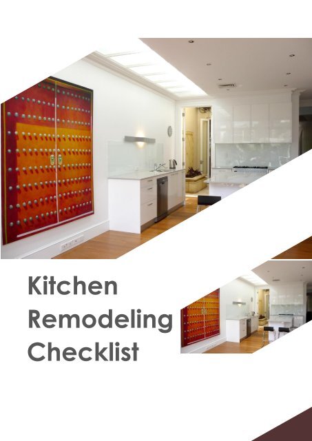Kitchen Remodeling Checklist