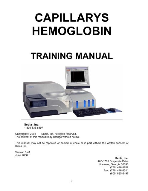 CAPILLARYS HEMOGLOBIN