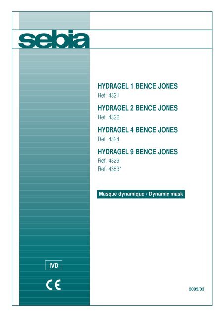 HYDRAGEL 9 BENCE JONES - Sebia Electrophoresis